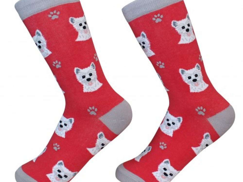 Westie Dog Socks | Cranberry Corners